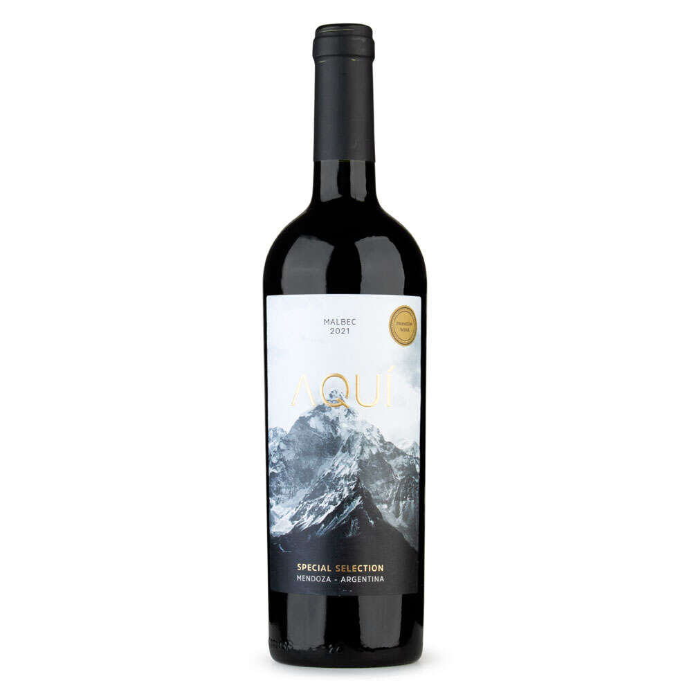 Vinho Tinto Argentino Aqui Malbec Garrafa 750ml - Zona Sul