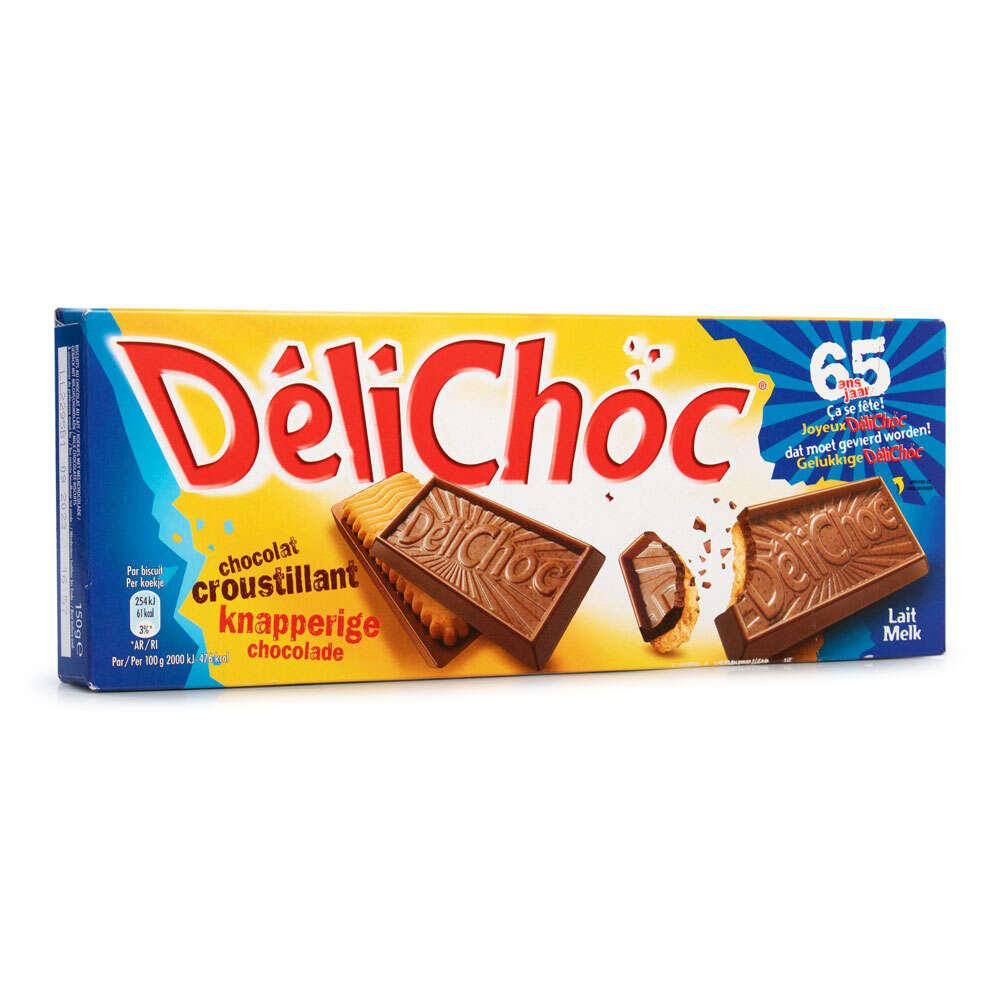 Biscoito Belga Delichoc ao Leite Delacre 150g - Zona Sul