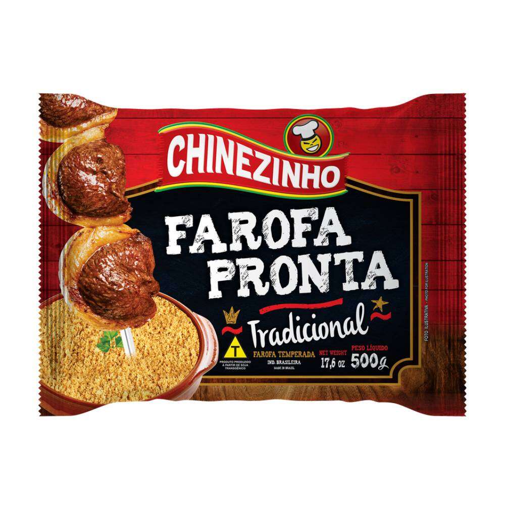Farofa Pronta Tradicional Chinezinho 500g - Zona Sul