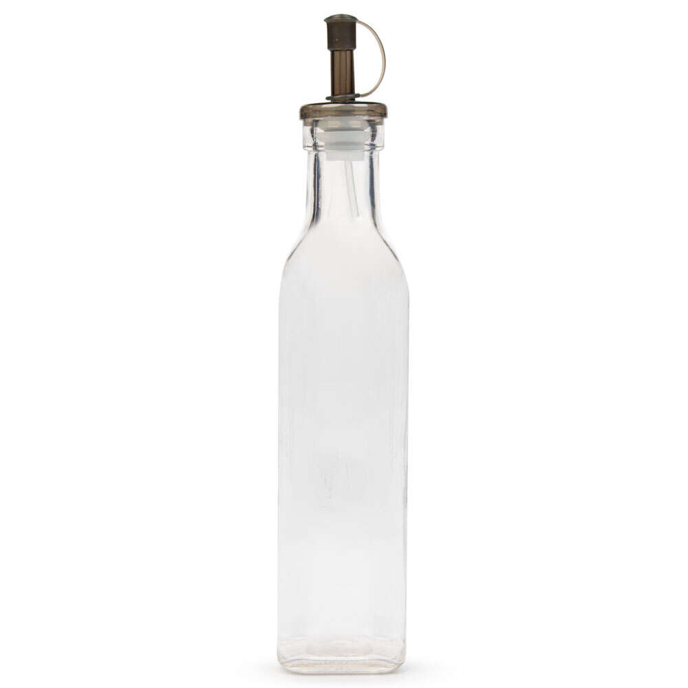 Garrafa para Azeite de Vidro com Tampa Plástica Preta Lyor 510ml - Zona Sul Garrafa para Azeite de Vidro com Tampa Plástica Preta Lyor 510ml - Zona Sul