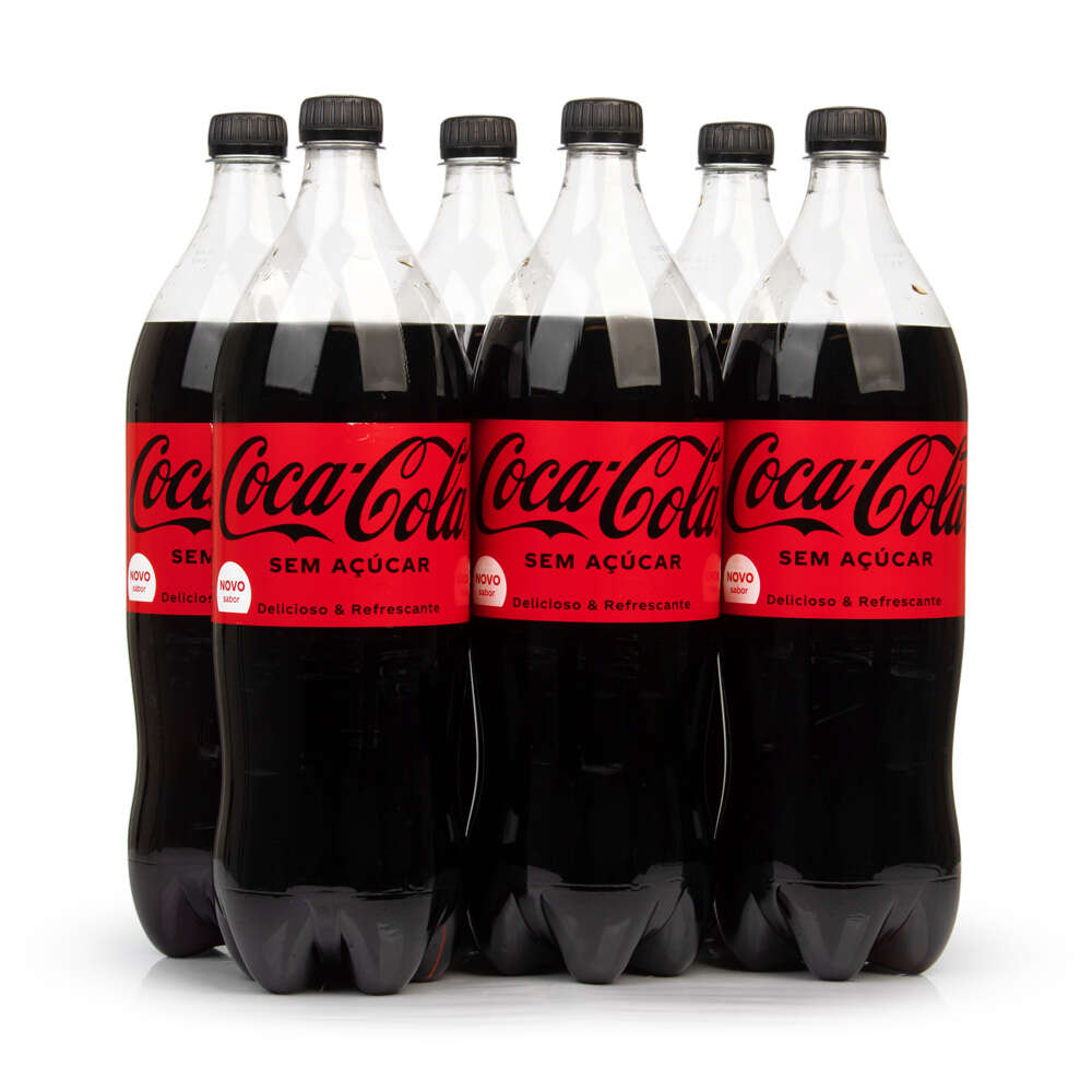 Pack Coca Cola sem Açúcar com 6 unidades 1,5L cada - Zona Sul Pack Coca Cola sem Açúcar com 6 unidades 1,5L cada - Zona Sul