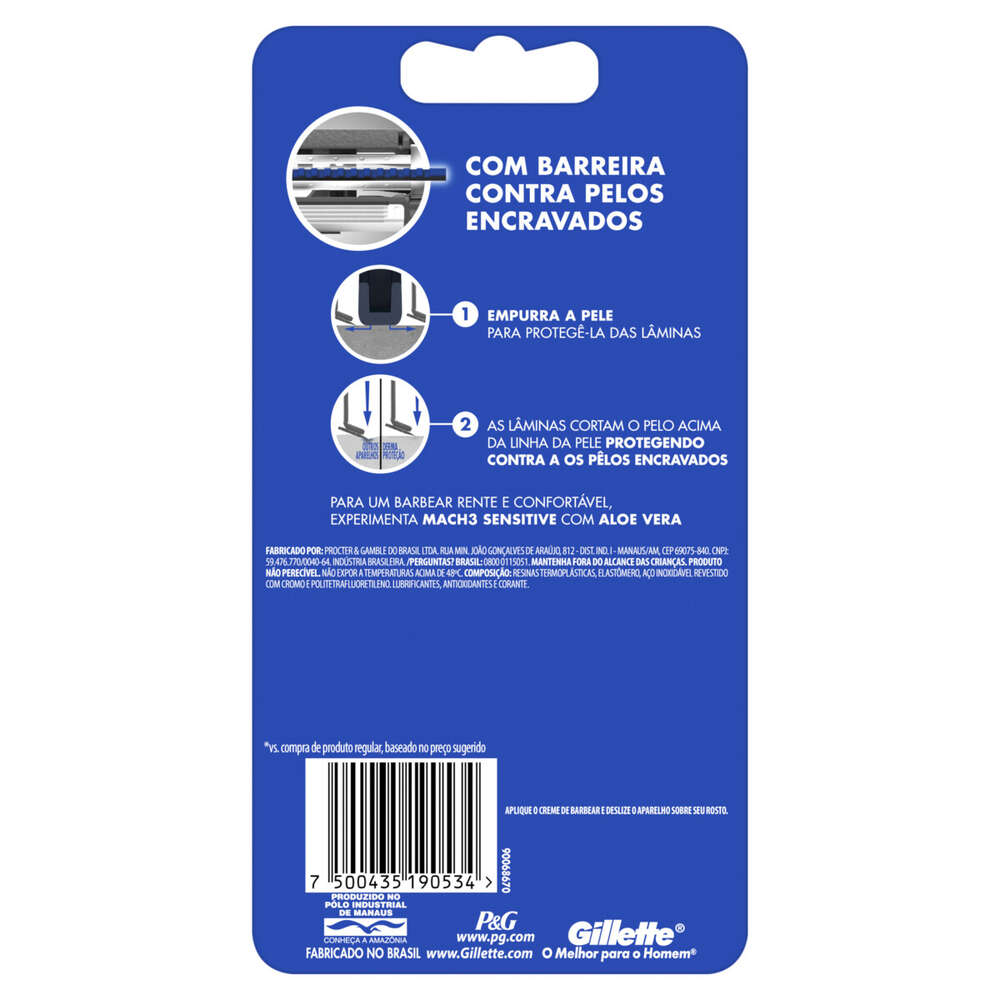 Aparelho Descartável para Barbear Gillette Derma Proteção Leve 4 Pague ...