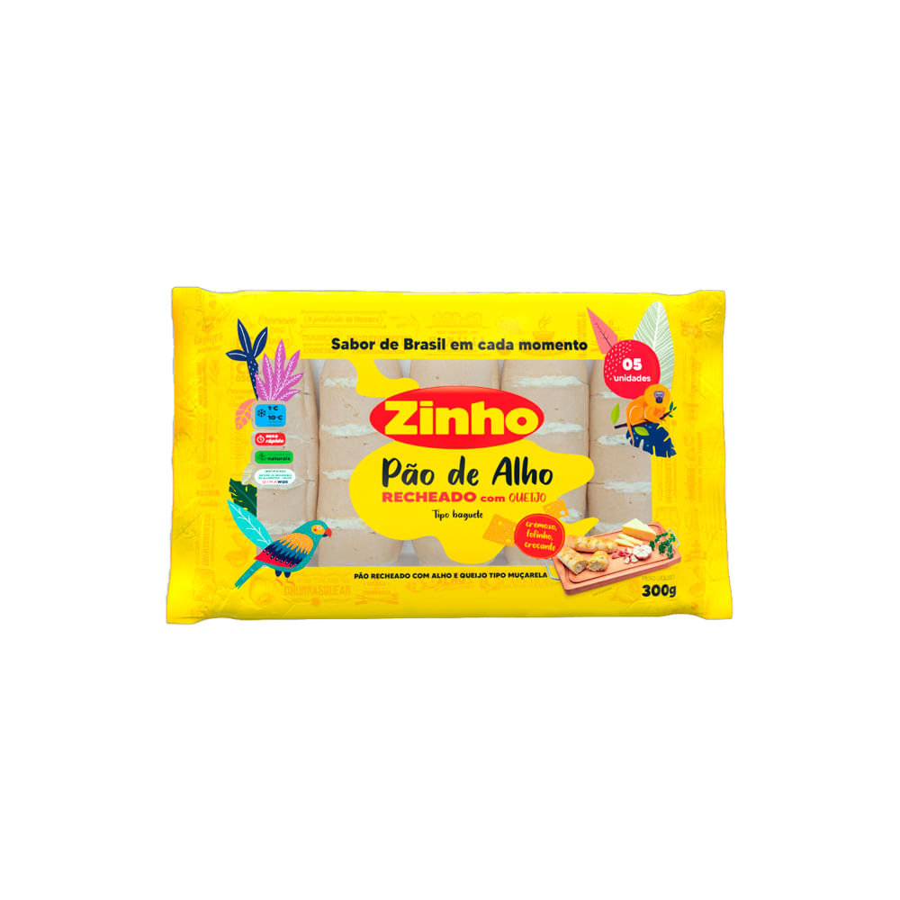 Pão de Alho Resfriado Zinho Tradicional 300g - Zona Sul