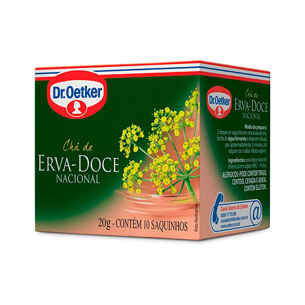 Chá Erva Doce Dr.Oetker 20g - Zona Sul