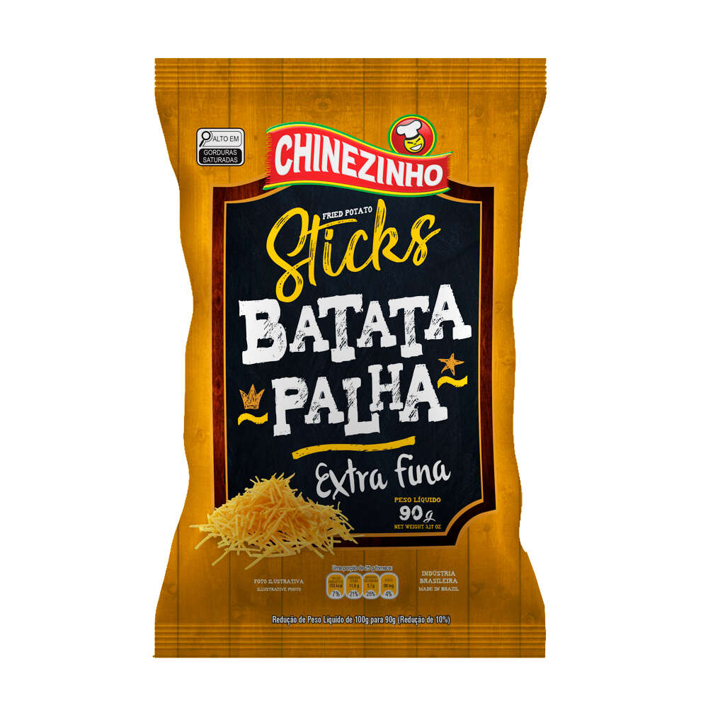 Batata Palha Extra Fina Chinezinho 90g - Zona Sul Batata Palha Extra Fina Chinezinho 90g - Zona Sul