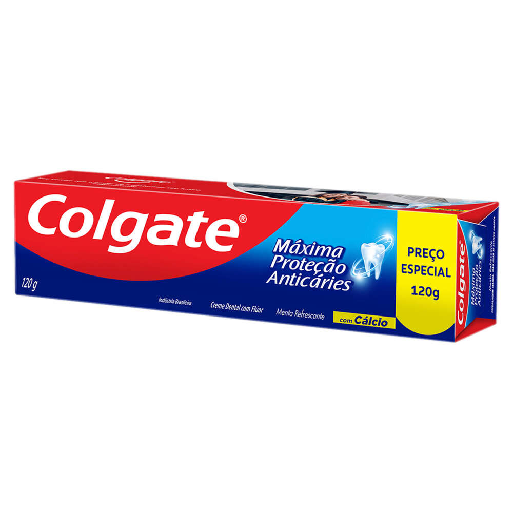 Creme Dental Menta Refrescante Colgate Máxima Proteção Anticáries Caixa ...