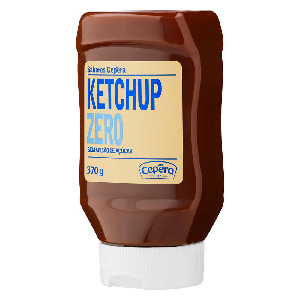 Ketchup Zero Açucar Cepra Squeeze 370g - Zona Sul