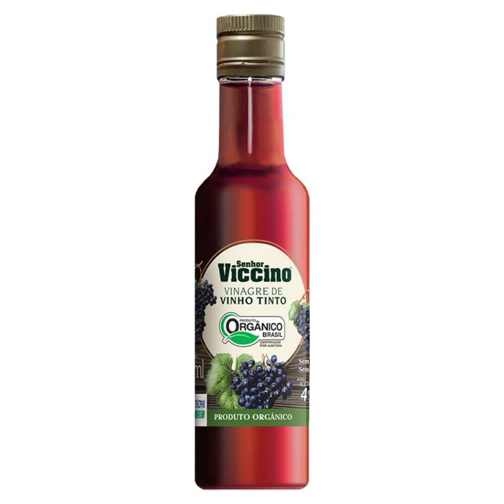 Vinagre De Vinho Orgânico Viccino 250ml - Zona Sul