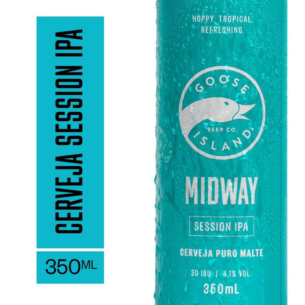 Cerveja Goose Island Midway Session IPA Lata 350ml - Zona Sul Cerveja Goose Island Midway Session IPA Lata 350ml - Zona Sul