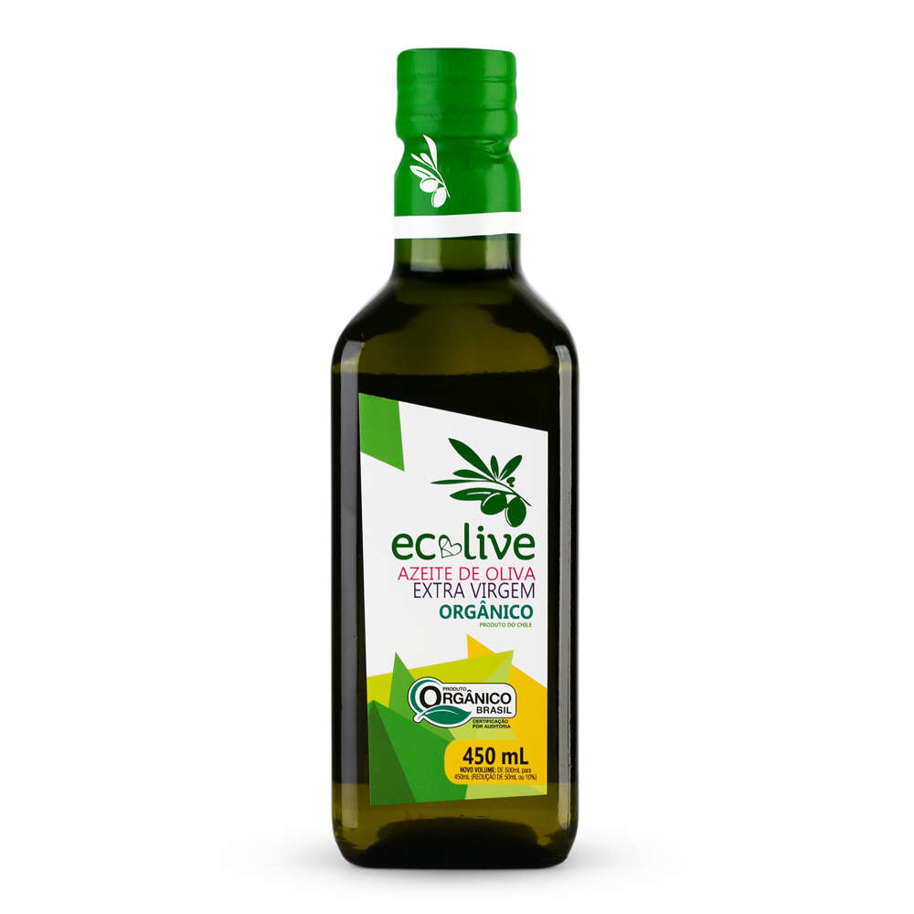 Azeite Extra Virgem Chileno Ecolive Orgânico 450ml - Zona Sul