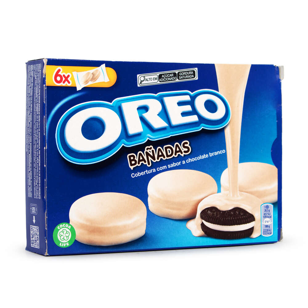 Biscoito Oreo Cobertura Chocolate Branco 246g - Zona Sul