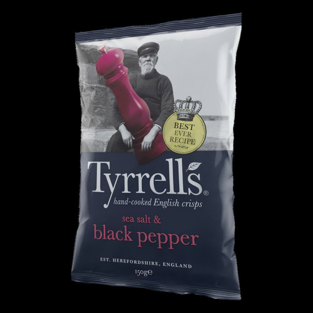 Batata Frita Inglesa Tyrrells Pimenta 150g - Zona Sul Batata Frita Inglesa Tyrrells Pimenta 150g - Zona Sul