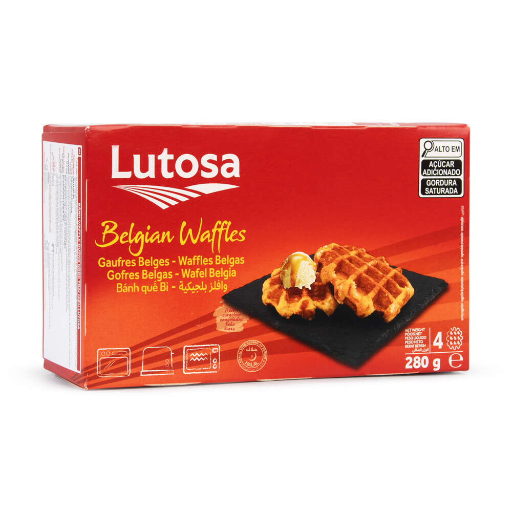 Waffles Belgas Lutosa 280g - Zona Sul