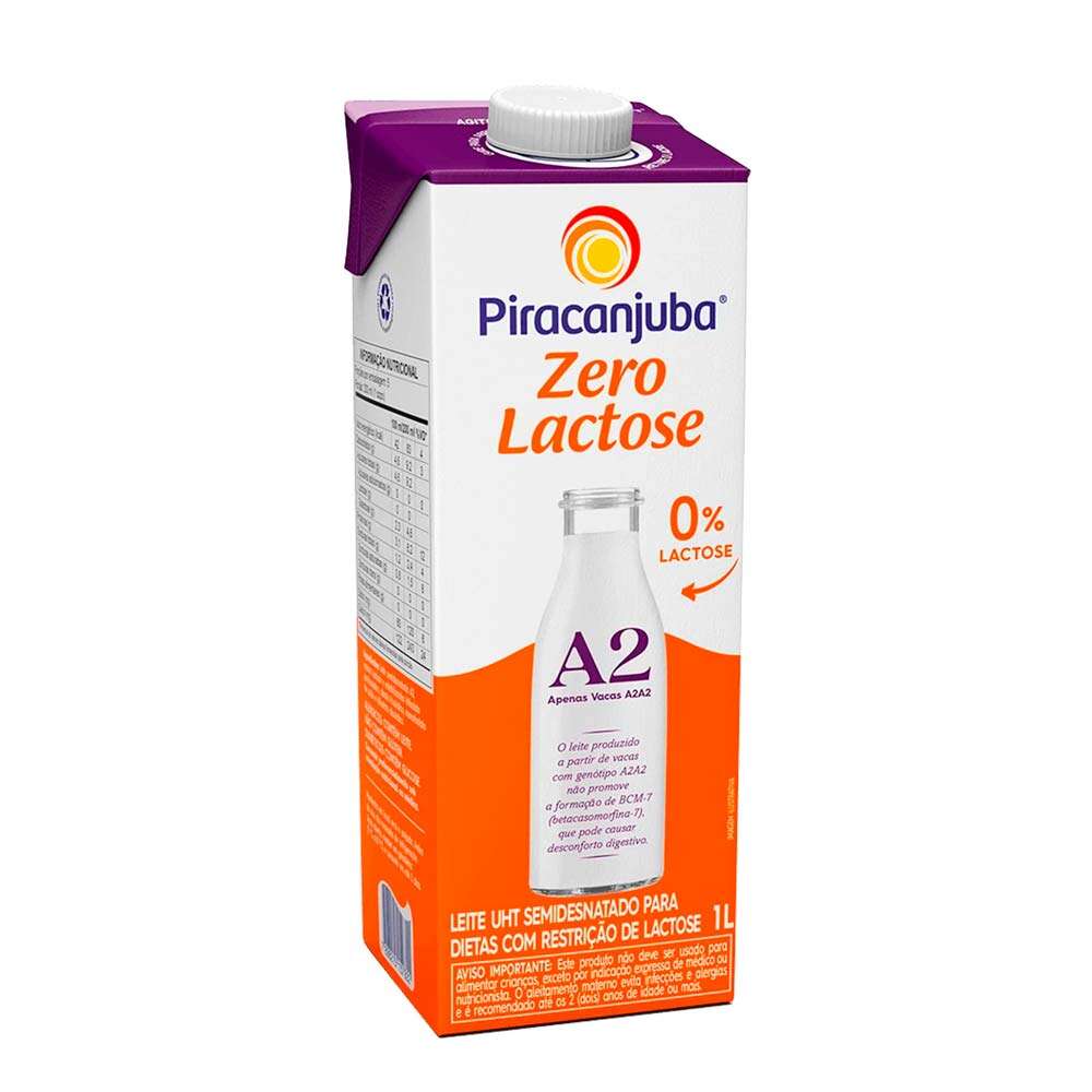 Leite Zero Lactose Piracanjuba A2 1L - Zona Sul