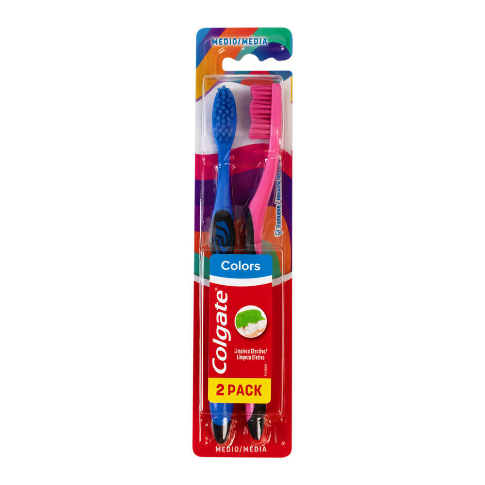 Escova Dental Colgate Colors com 2 Unidades - Zona Sul