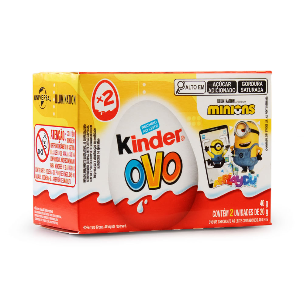 Kinder Ovo Masks 2 Unidades 40g - Zona Sul