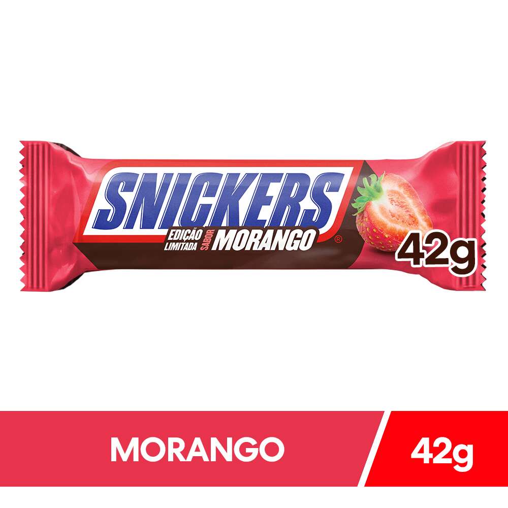 Chocolate Snickers Morango 42g - Zona Sul