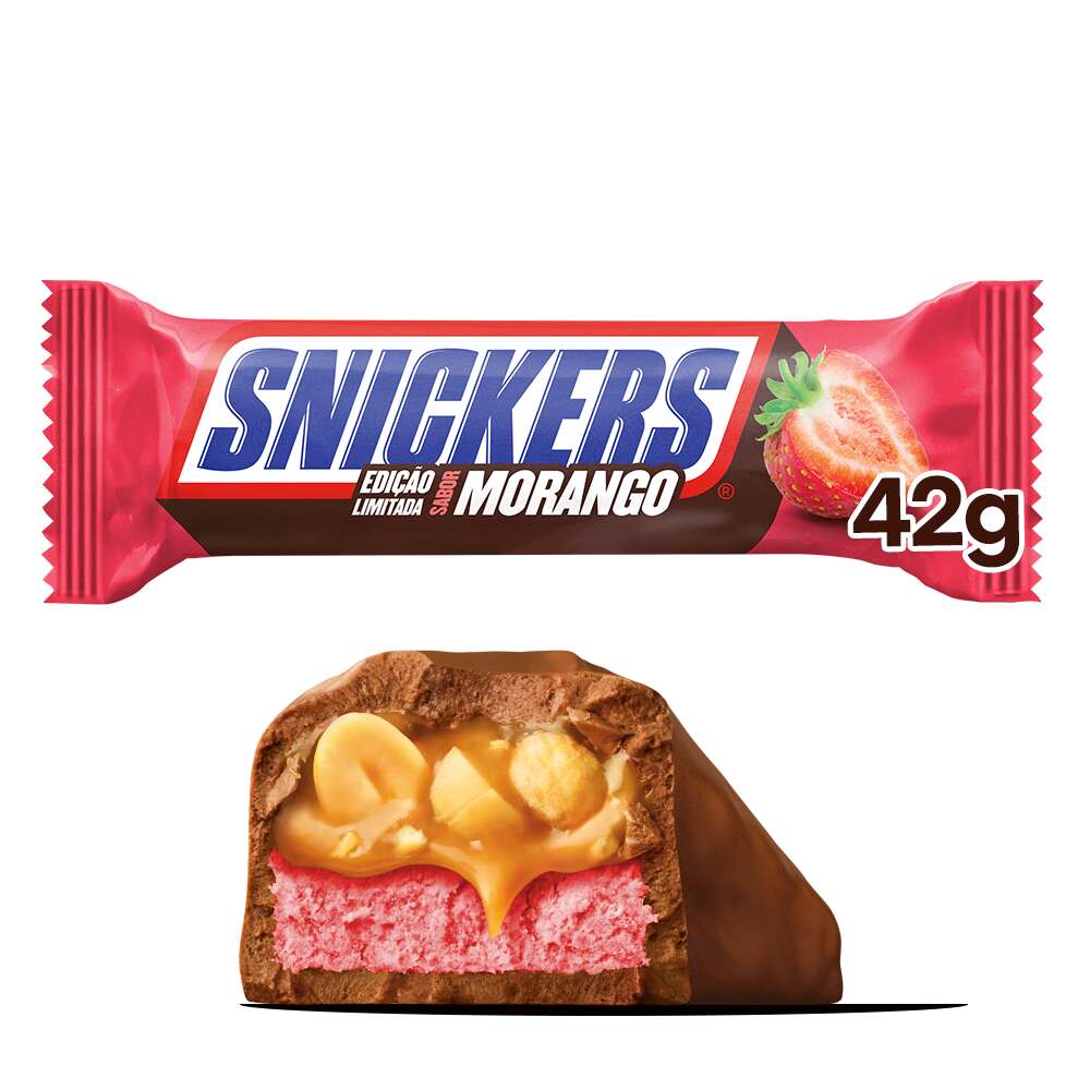 Chocolate Snickers Morango 42g - Zona Sul