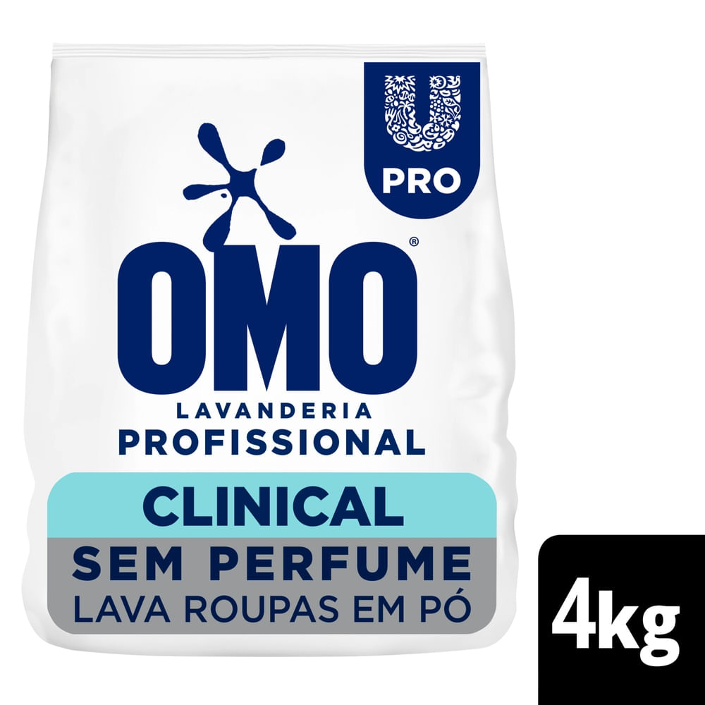 Sabão em Pó Omo Lavanderia Profissional Clinical Pro Pacote 4kg - Zona Sul