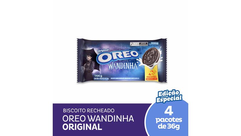 Nutricao Pacote Oreo Delicioso Biscoito Oreo Chocolate, Multipack 144g