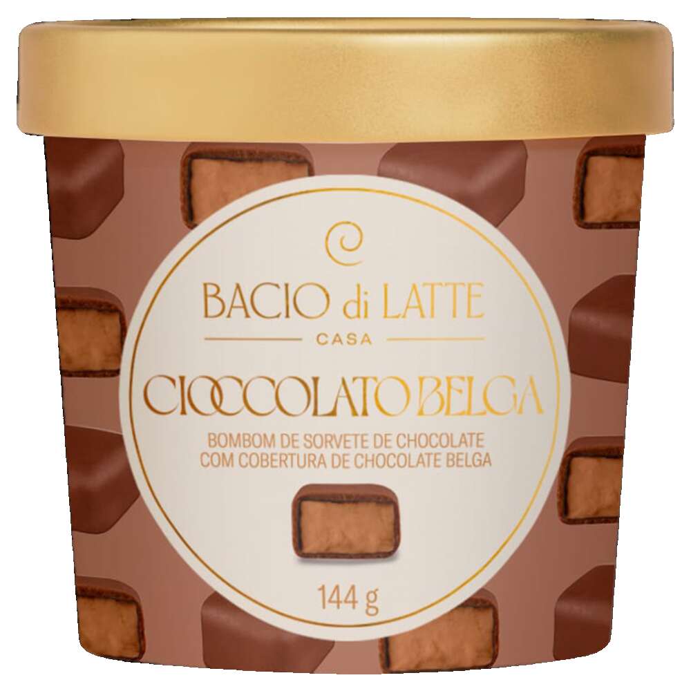 Bombom de Sorvete Chocolate Bacio Di Latte 144g - Zona Sul