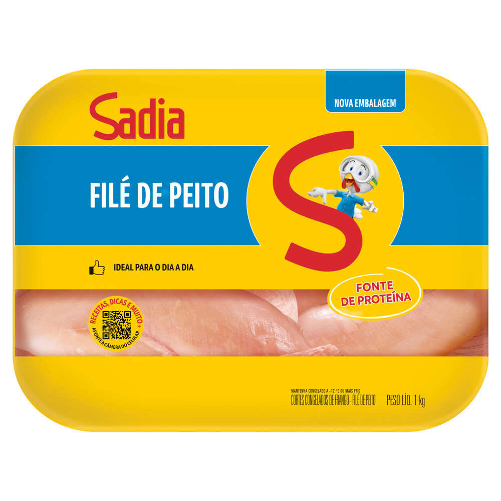 Filé de Peito de Frango Sadia Bandeja 1kg - Zona Sul