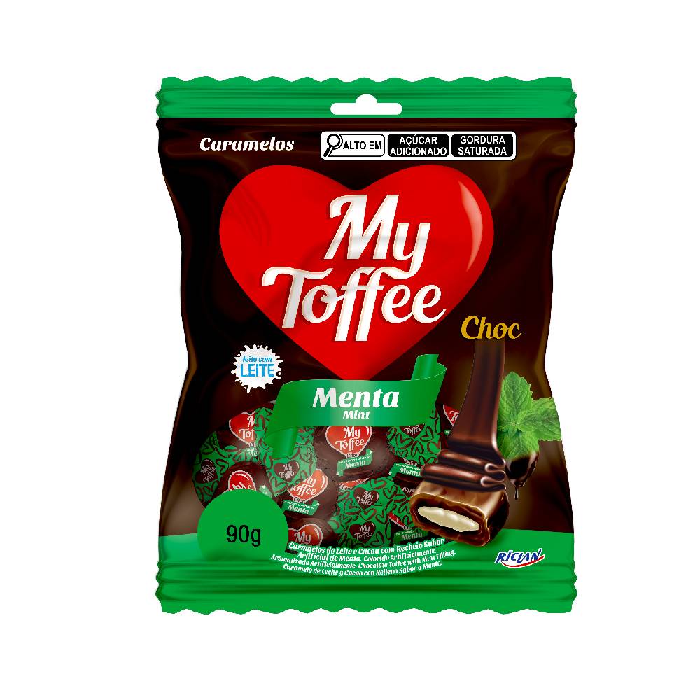 Bala My Toffee Recheio de Menta 90g - Zona Sul