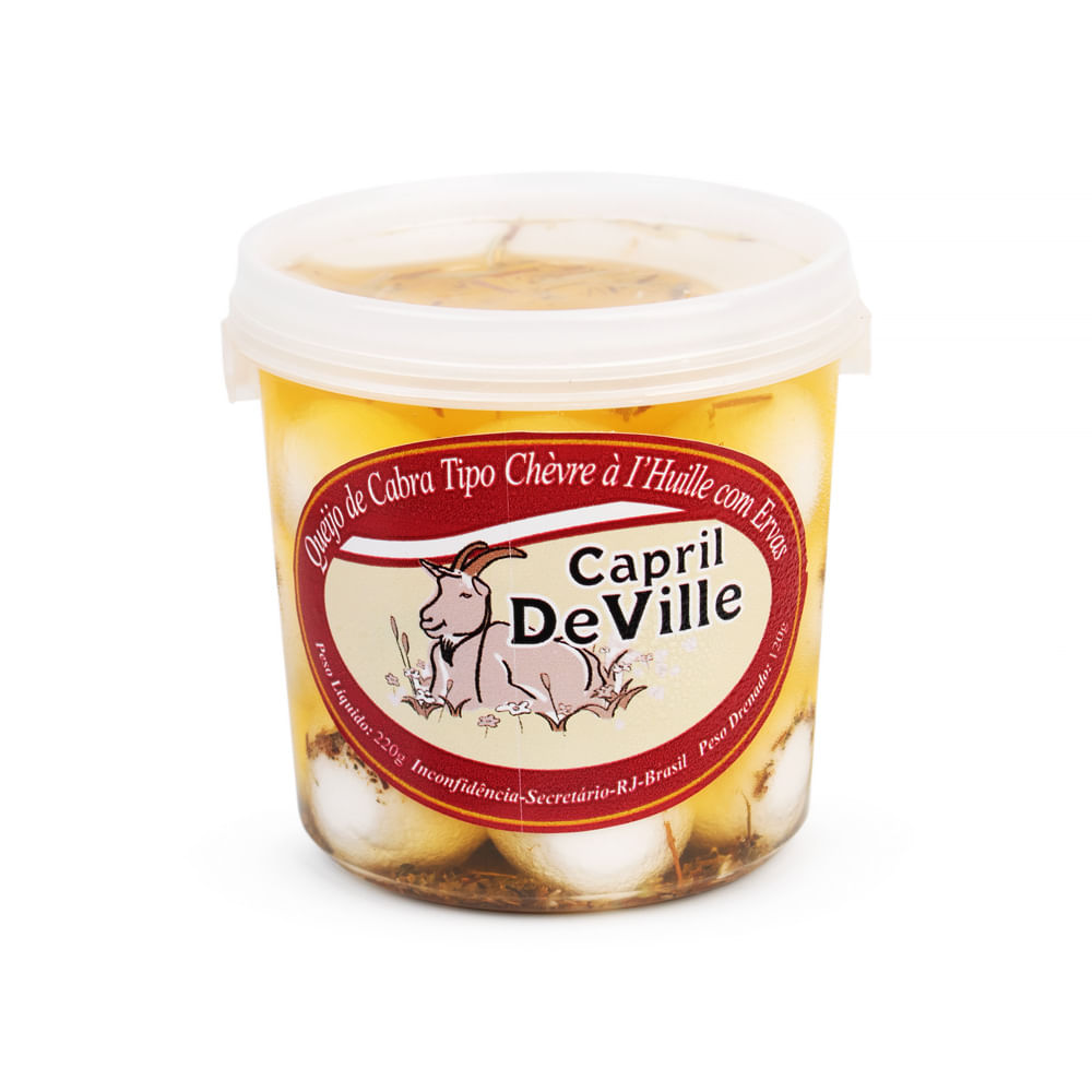 Queijo de Cabra tipo Chevre Capril Deville Ervas 220g - Zona Sul