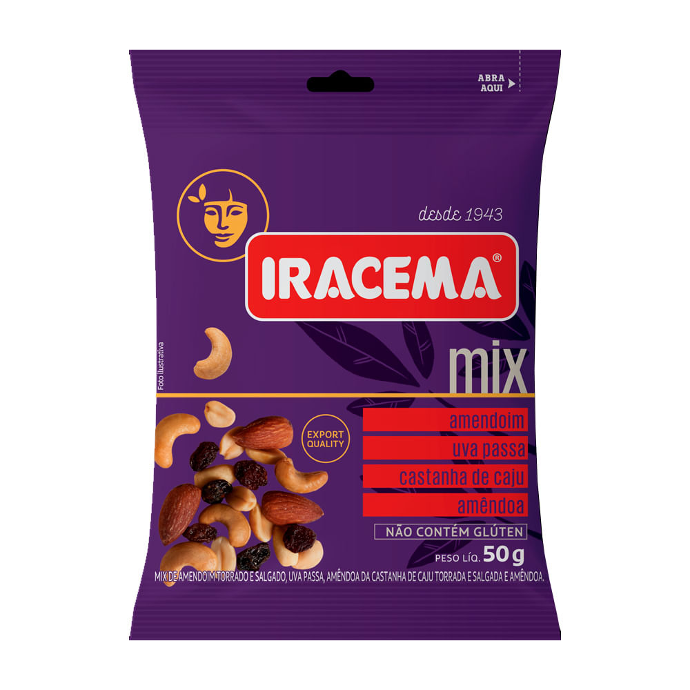 Mix de Nuts Iracema Sachê 50g - Zona Sul