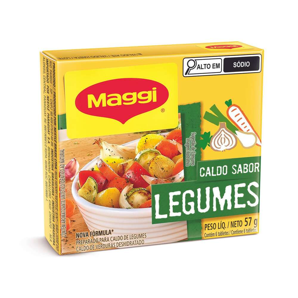 Caldo De Legumes Maggi Tablete com 6 Unidades 57g - Zona Sul