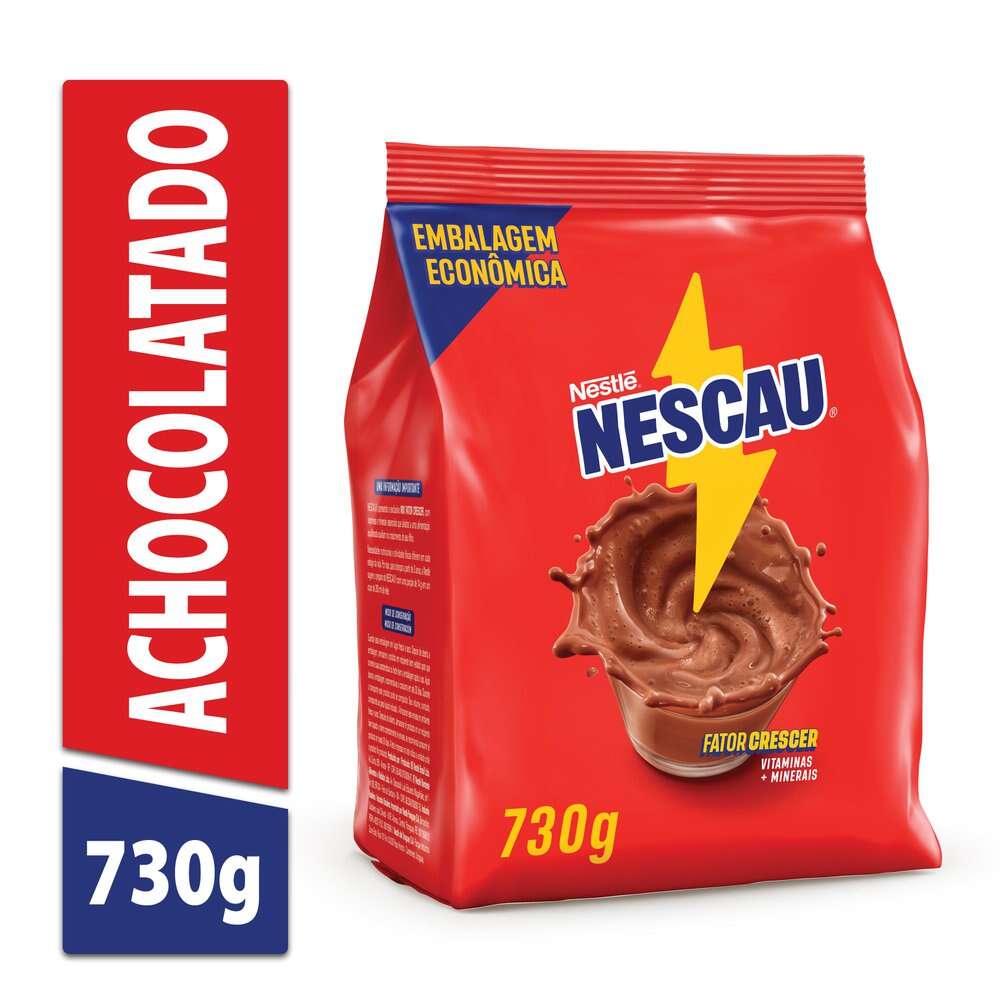 Achocolatado em Pó Nescau Sachê 730g - Zona Sul Achocolatado em Pó Nescau Sachê 730g - Zona Sul