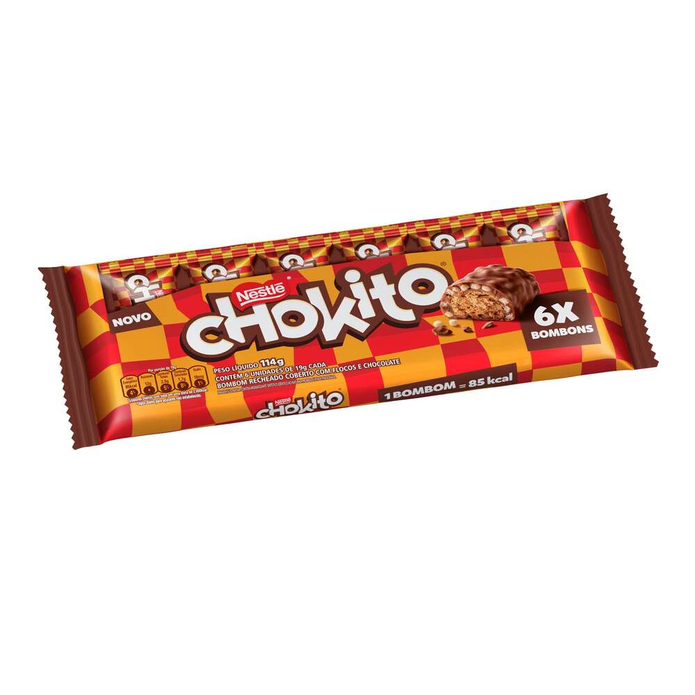 Chocolate Chokito Pacote com 6 Unidades 114g - Zona Sul