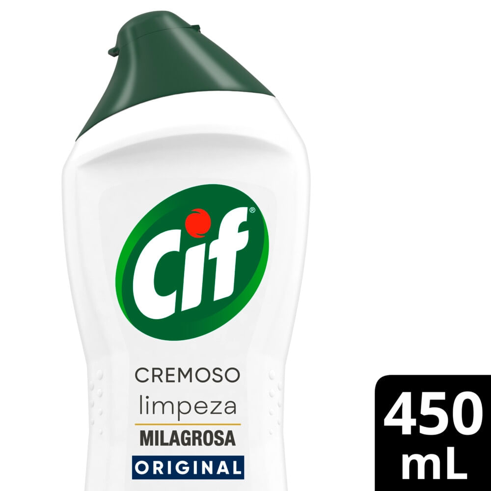 CIF Cremoso Limpeza Milagrosa remove 100% da sujeira 450 ml - Zona Sul