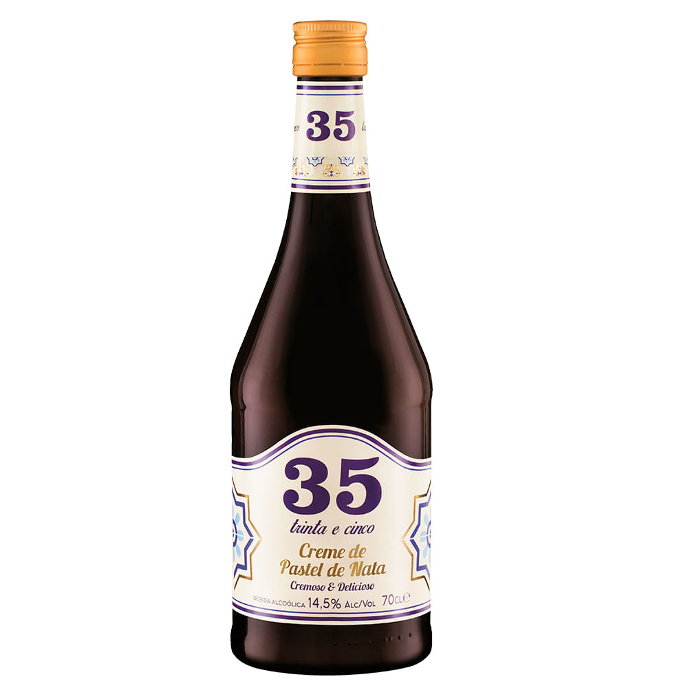 Licor 35 Creme de Pastel de Nata Garrafa 700ml - Zona Sul