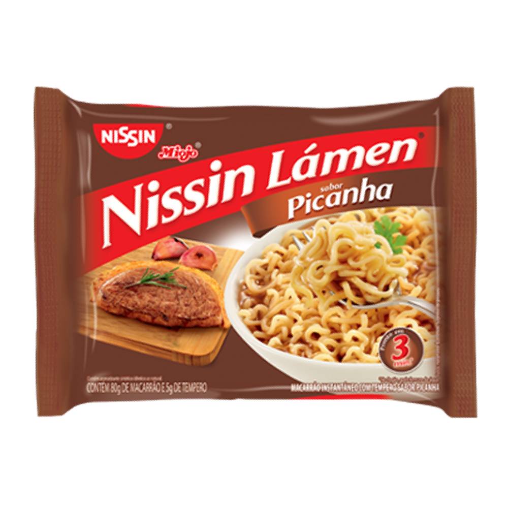 Massa Instantânea Nissin Miojo Picanha 85g - Zona Sul