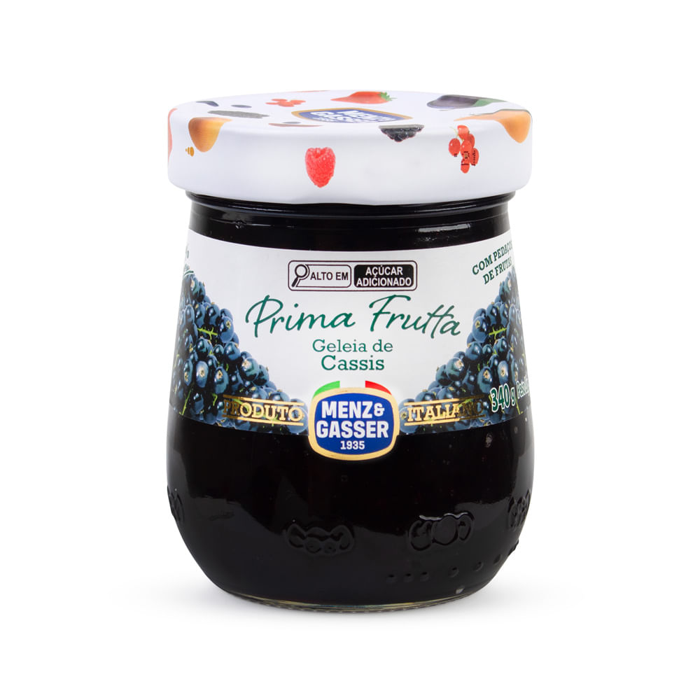 Geleia Menz & Gasser Prima Frutta Cassis Vidro 340g - Zona Sul