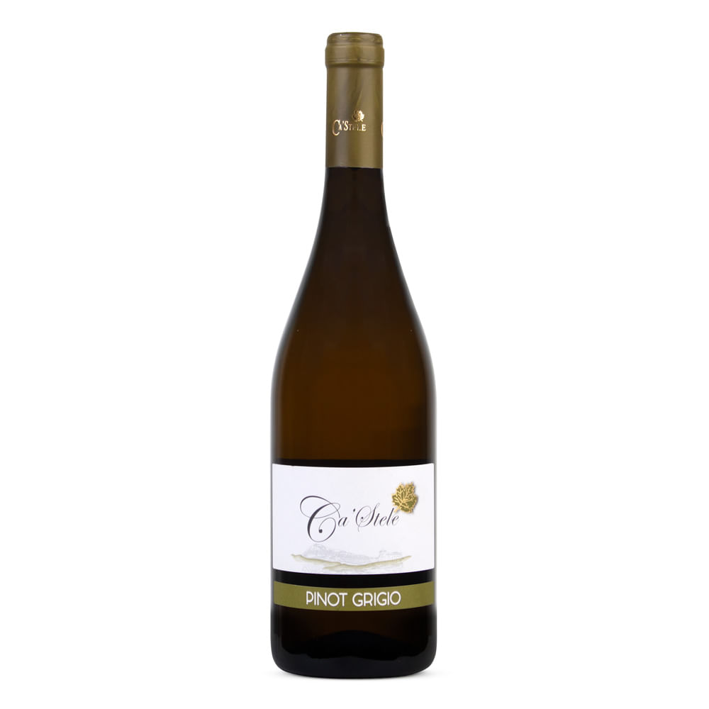 Vinho Branco Italiano Pinot Grigio Cá Stele Garrafa 750ml - Zona Sul