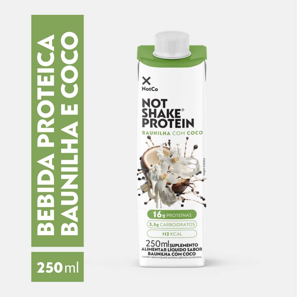 Bebida Proteica NotShake Protein Baunilha com Coco NotCo 250ml - Zona Sul