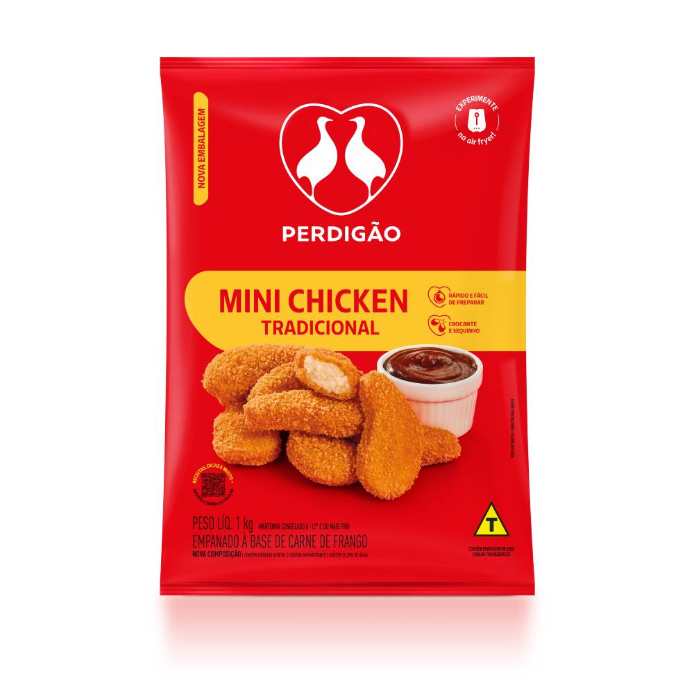 Empanado de Frango Tradicional Perdigão Mini Chicken Pacote 1kg - Zona Sul