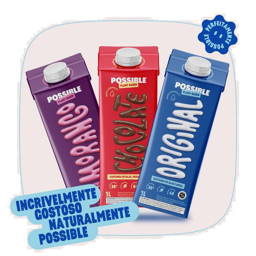 Bebida Vegetal Original Sabor Leite Possible 1L - Zona Sul