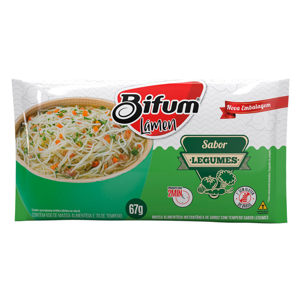 Massa Instantânea Bifum Legumes 67g - Zona Sul