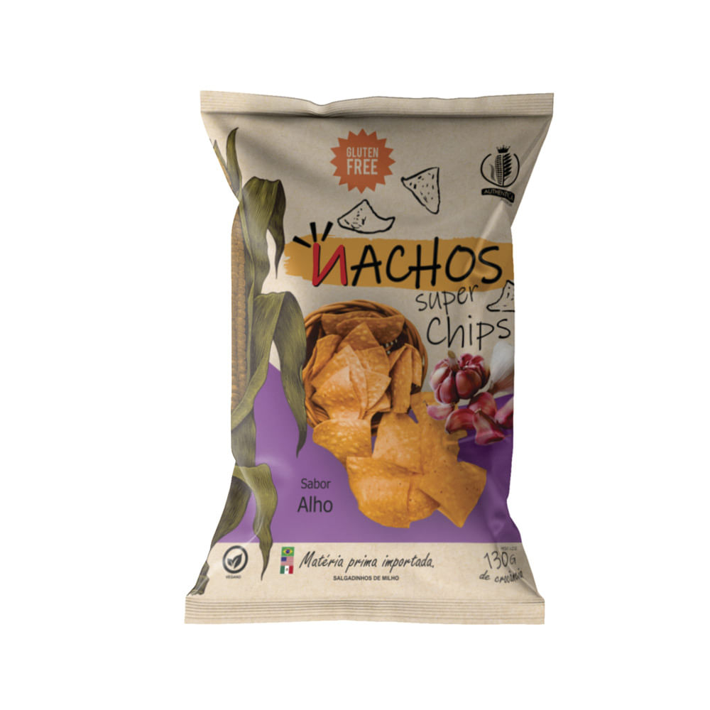 Tortillas Super Nachos Authentica Premium Alho 130g - Zona Sul