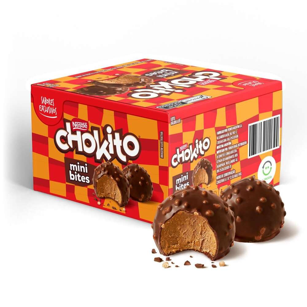 Sorvete Nestlé Chokito Bites 78g - Zona Sul