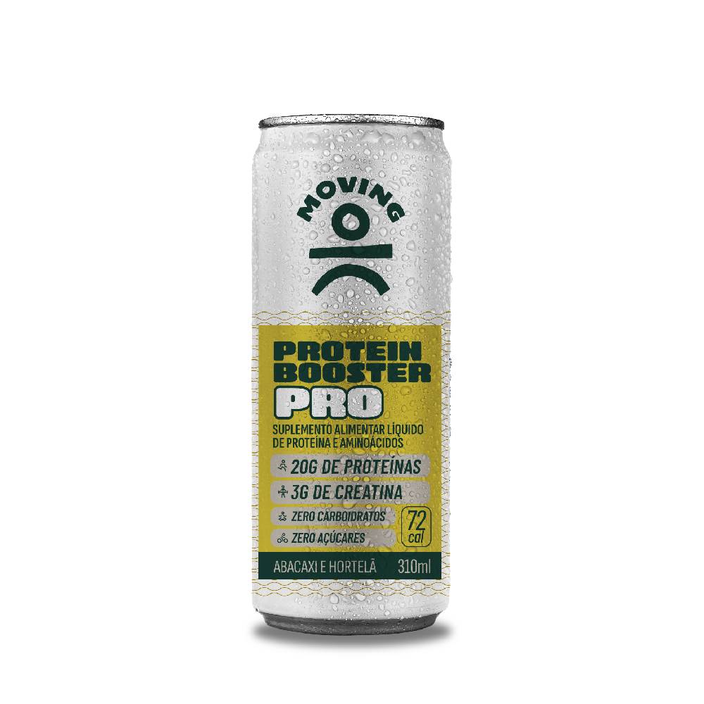 Bebida Proteica Moving Booster Pro Abacaxi e Hortelã Lata 310ml - Zona Sul