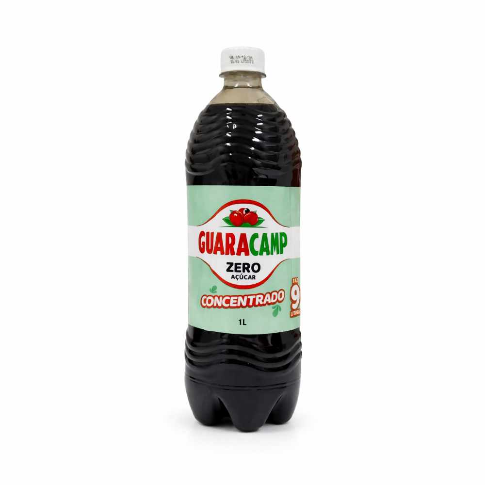 Guaraná Natural Zero Açúcar Guaracamp Concentrado Garrafa 1L - Zona Sul